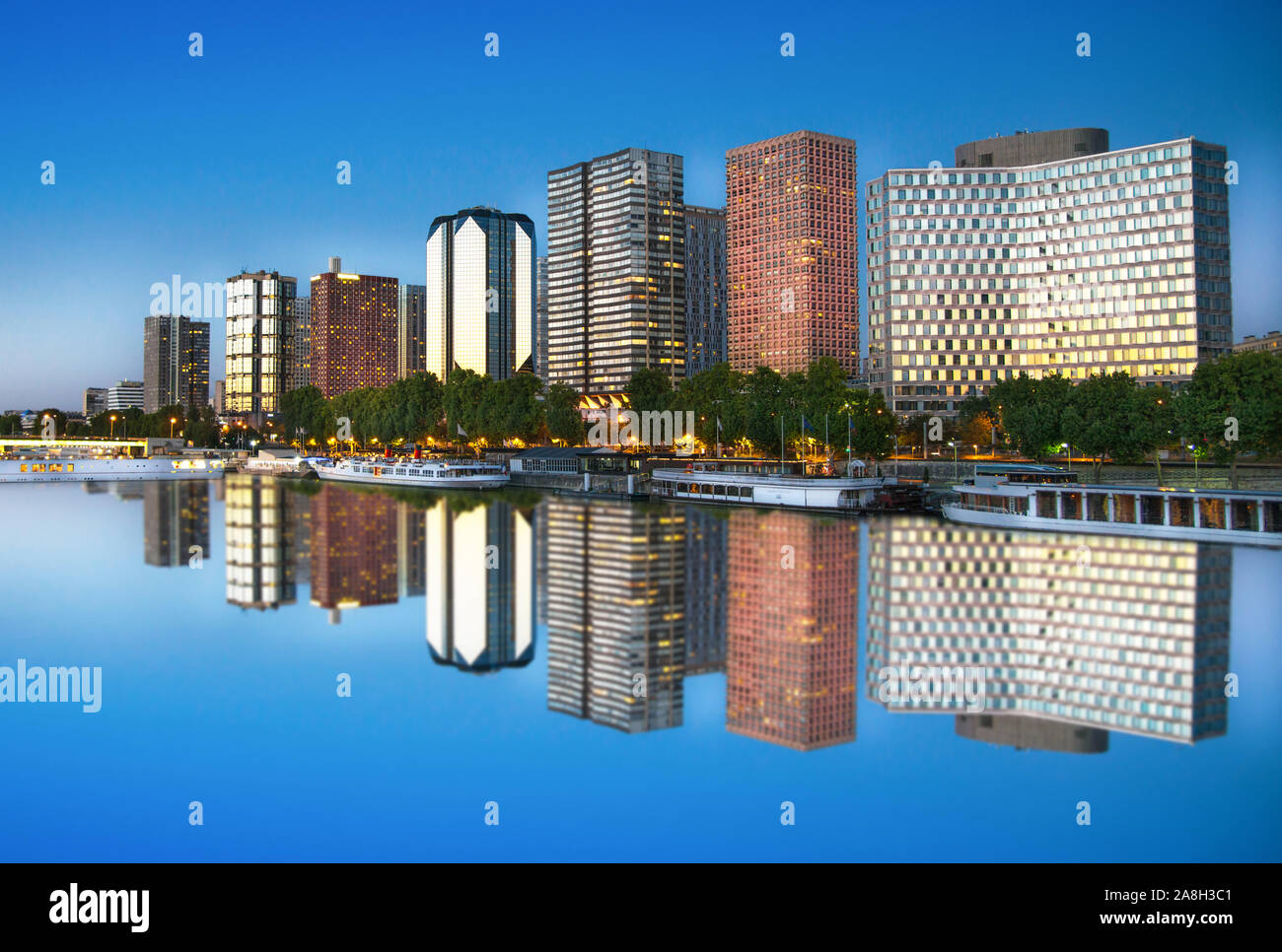 fantastic view of Paris skyline Stock Photo - Alamy