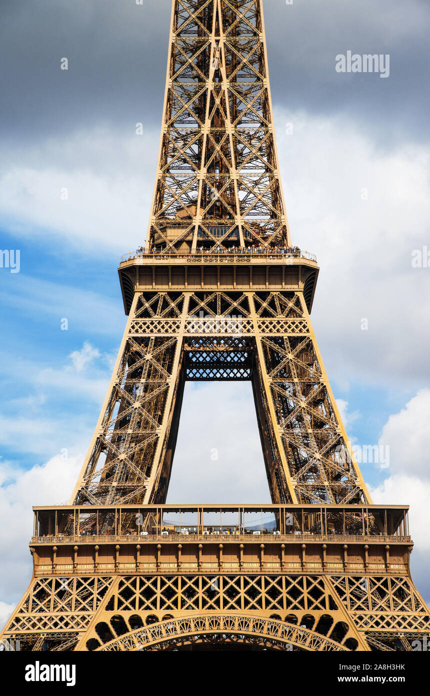 landscape of the Eiffel Tower in Paris Stock Photo - Alamy