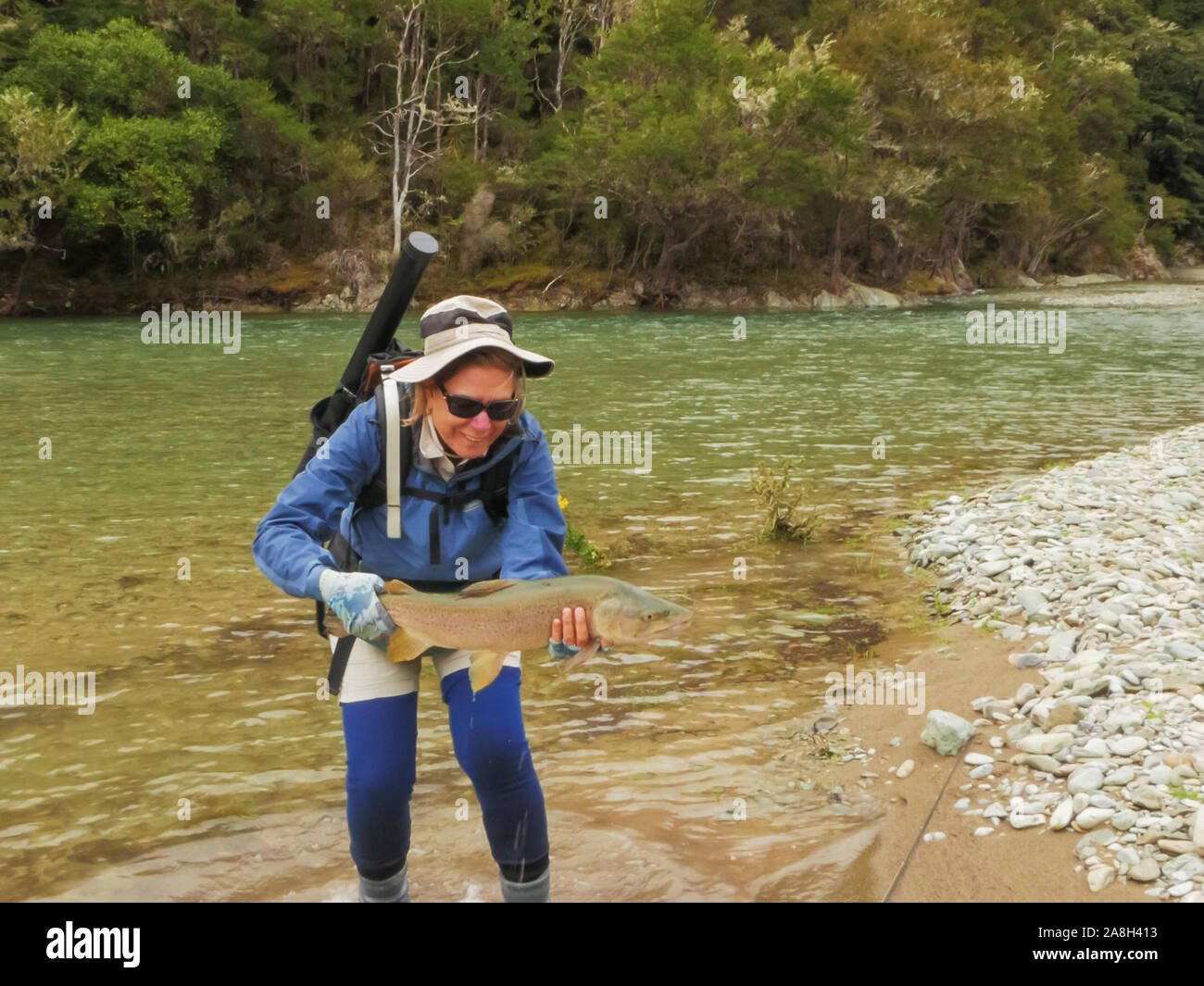 Female fisherman hi-res stock photography and images - Alamy
