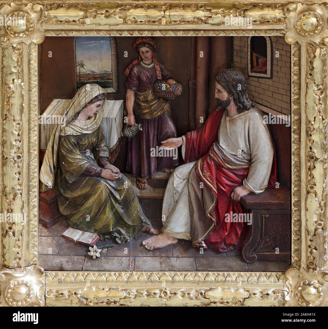 Jesus in the house of martha and mary hi-res stock photography and ...