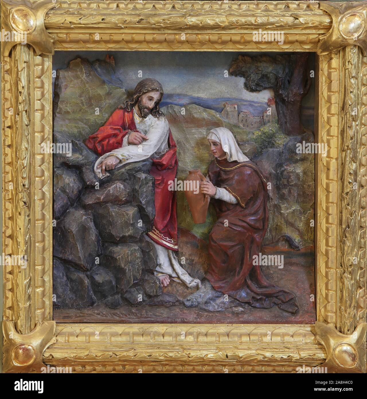 Jesus and the samaritan woman hi-res stock photography and images - Alamy
