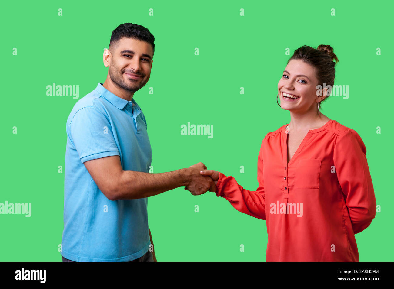 Casual Shaking Hands