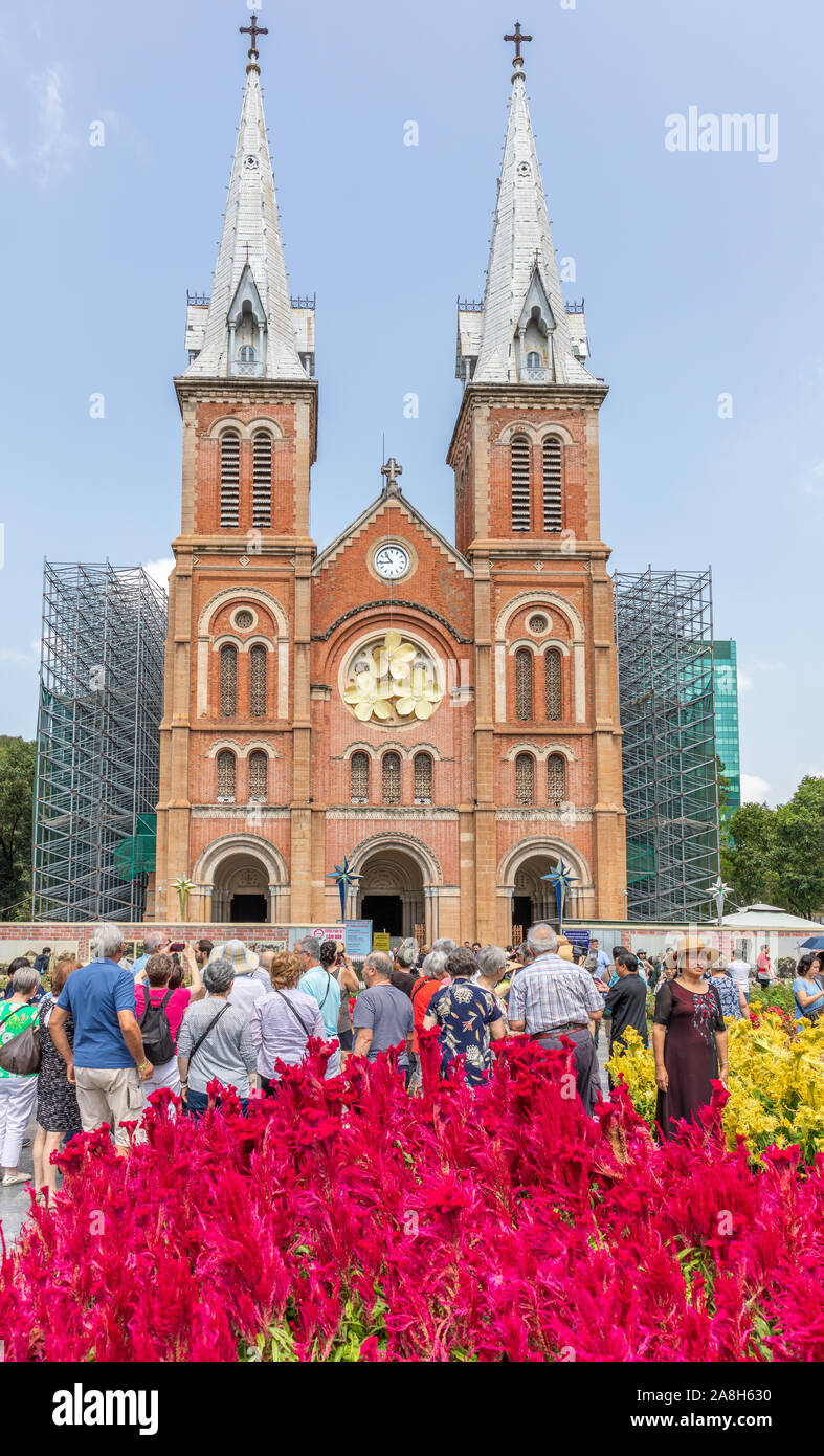 Ho Chi Minh City / Vietnam - March 3 2019: Notre Dame Cathedral ...
