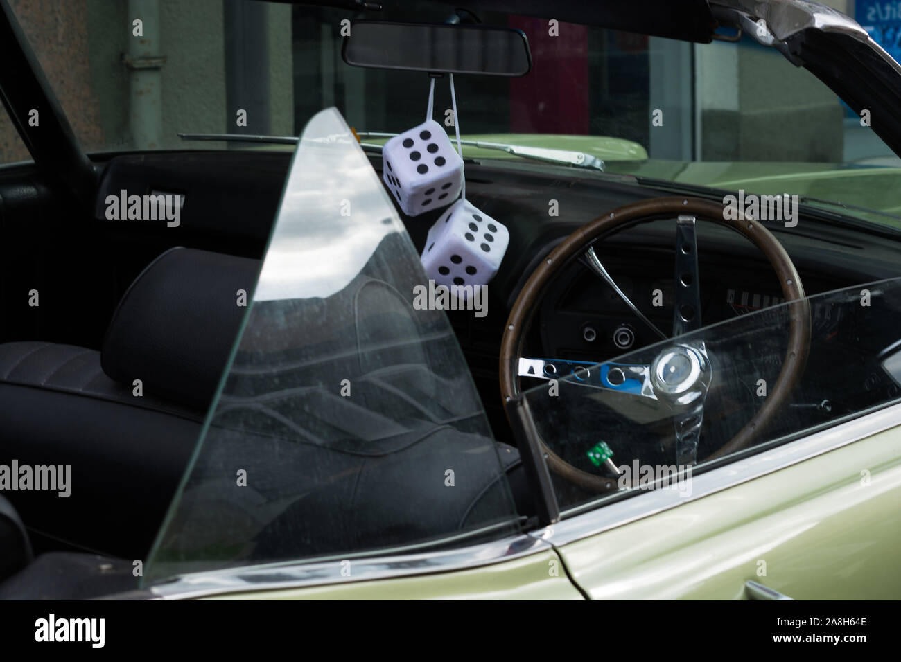 Car furry dice hi-res stock photography and images - Alamy