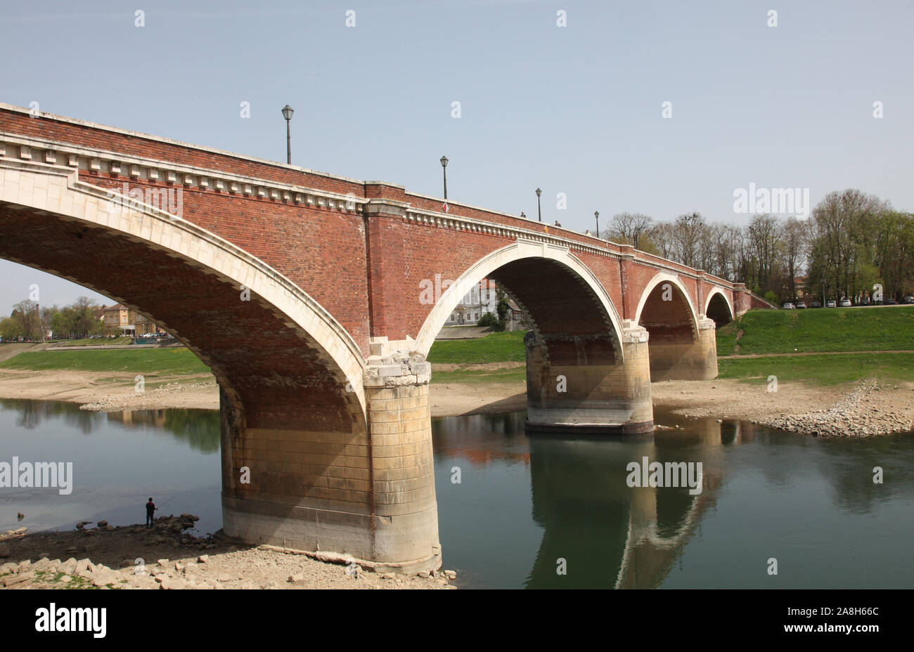 The bridge over the Kupa at Sisak, Croatia Stock Photo - Alamy