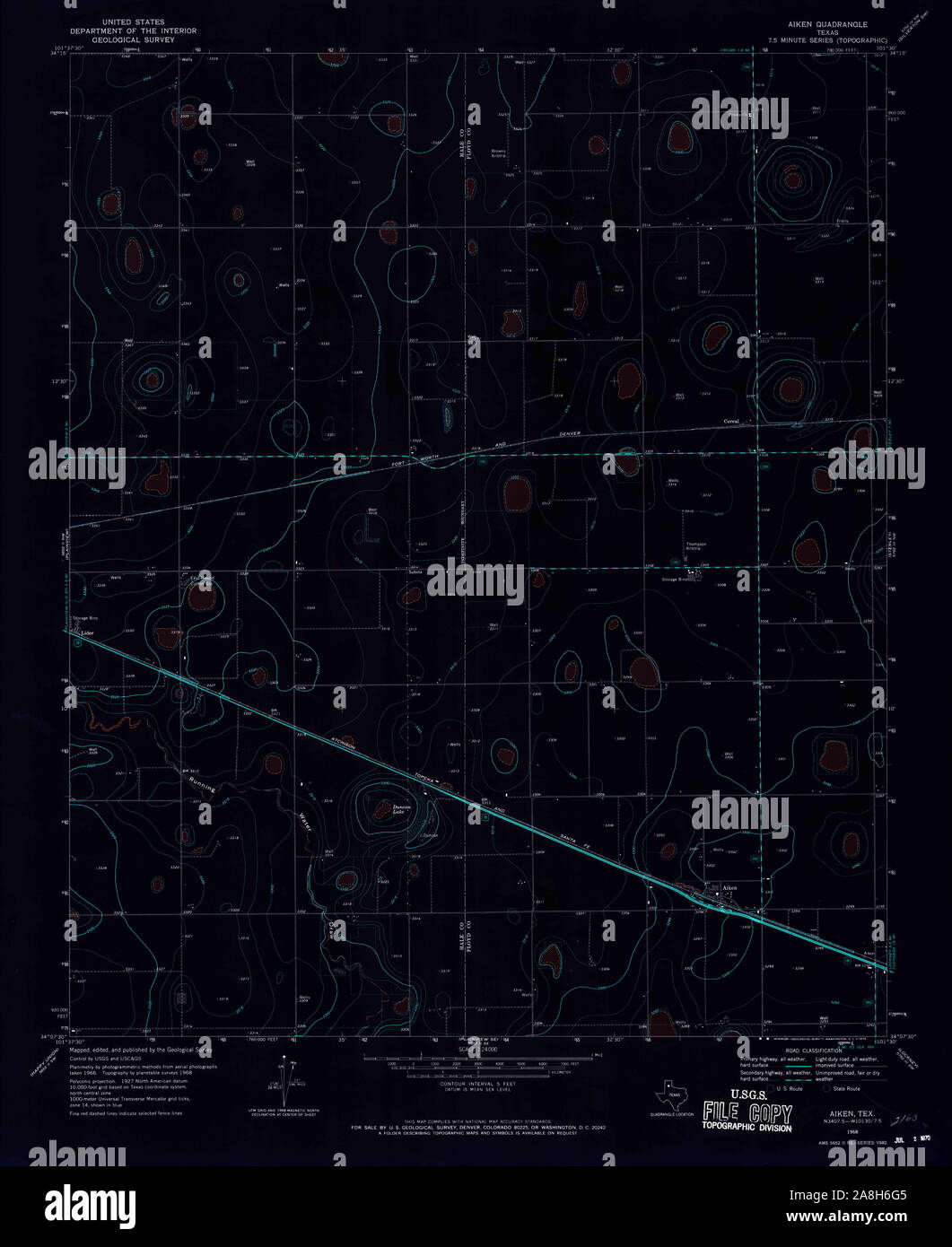 Aiken map hi-res stock photography and images - Alamy