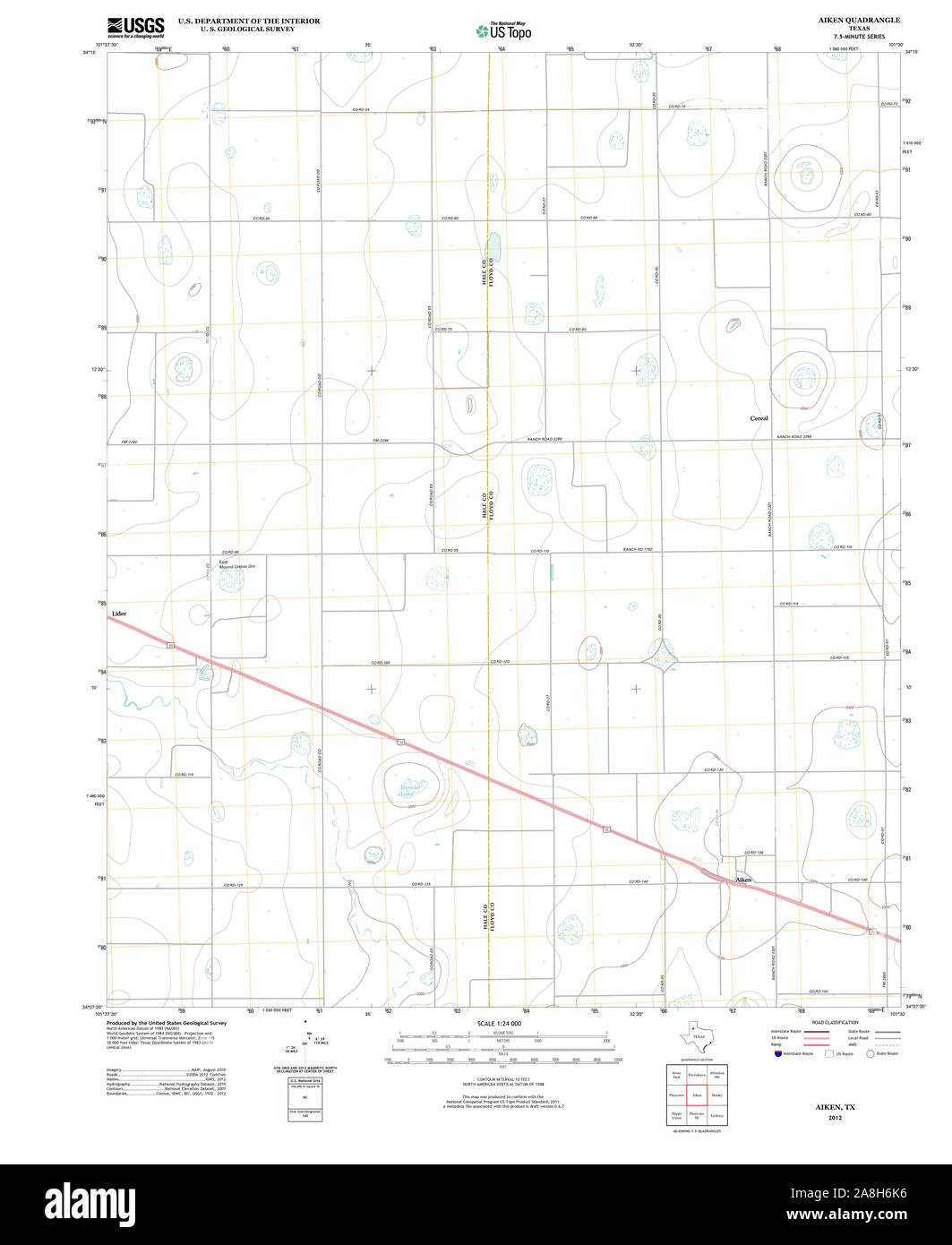 Aiken map hi-res stock photography and images - Alamy