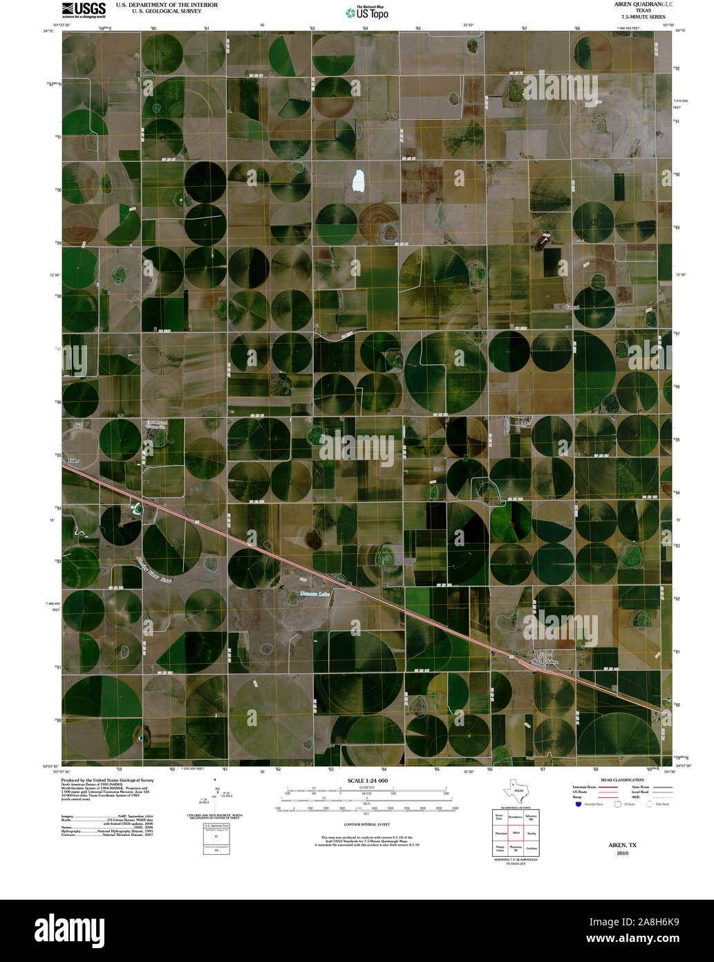 Map of aiken hi-res stock photography and images - Alamy
