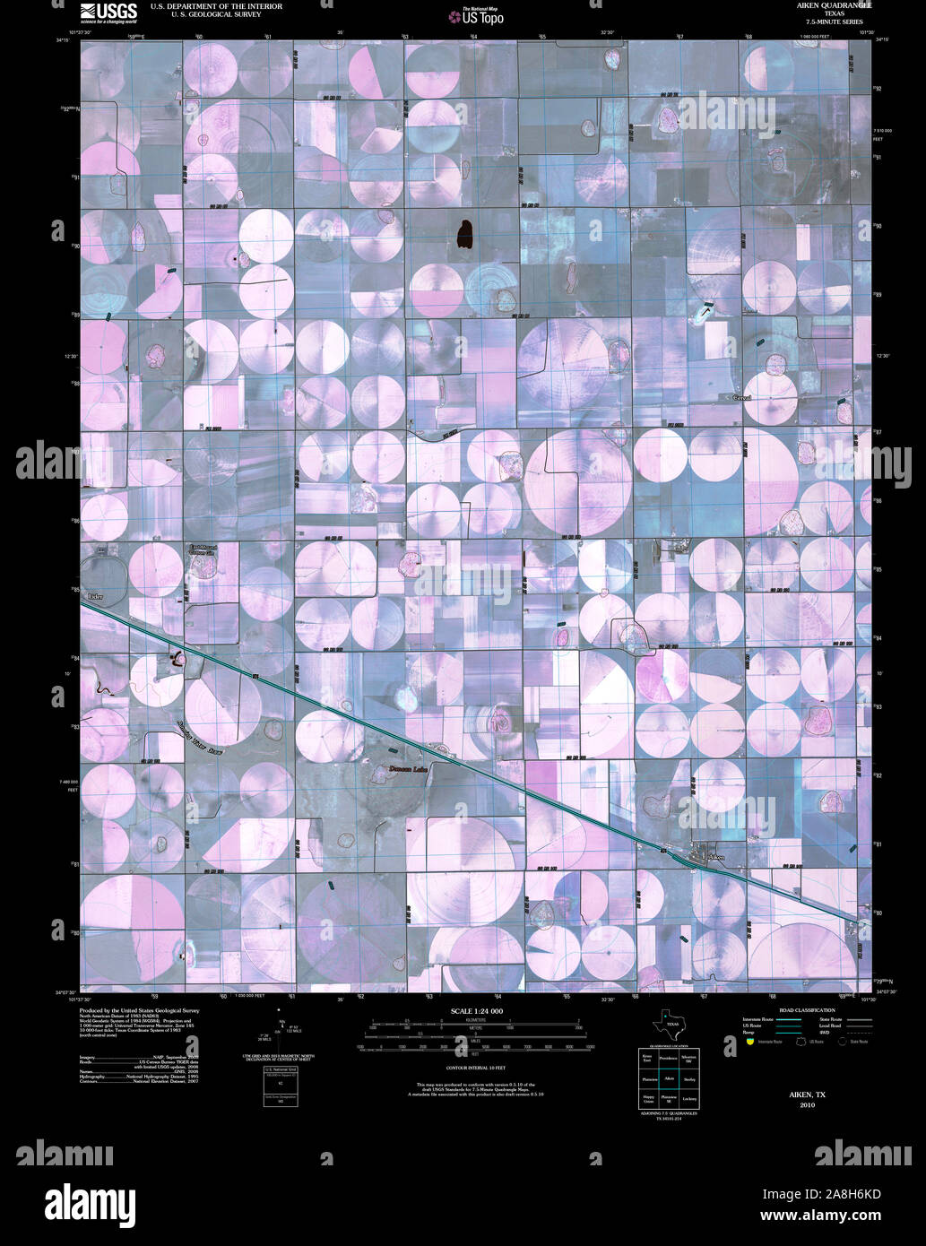 Map of aiken hi-res stock photography and images - Alamy