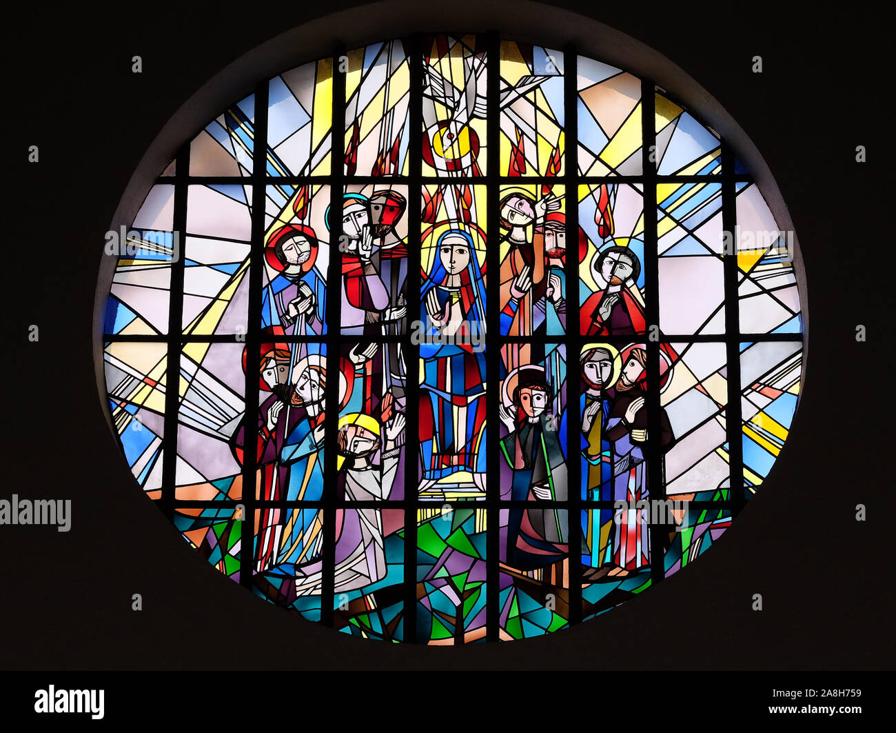 Pentecost Stained Glass