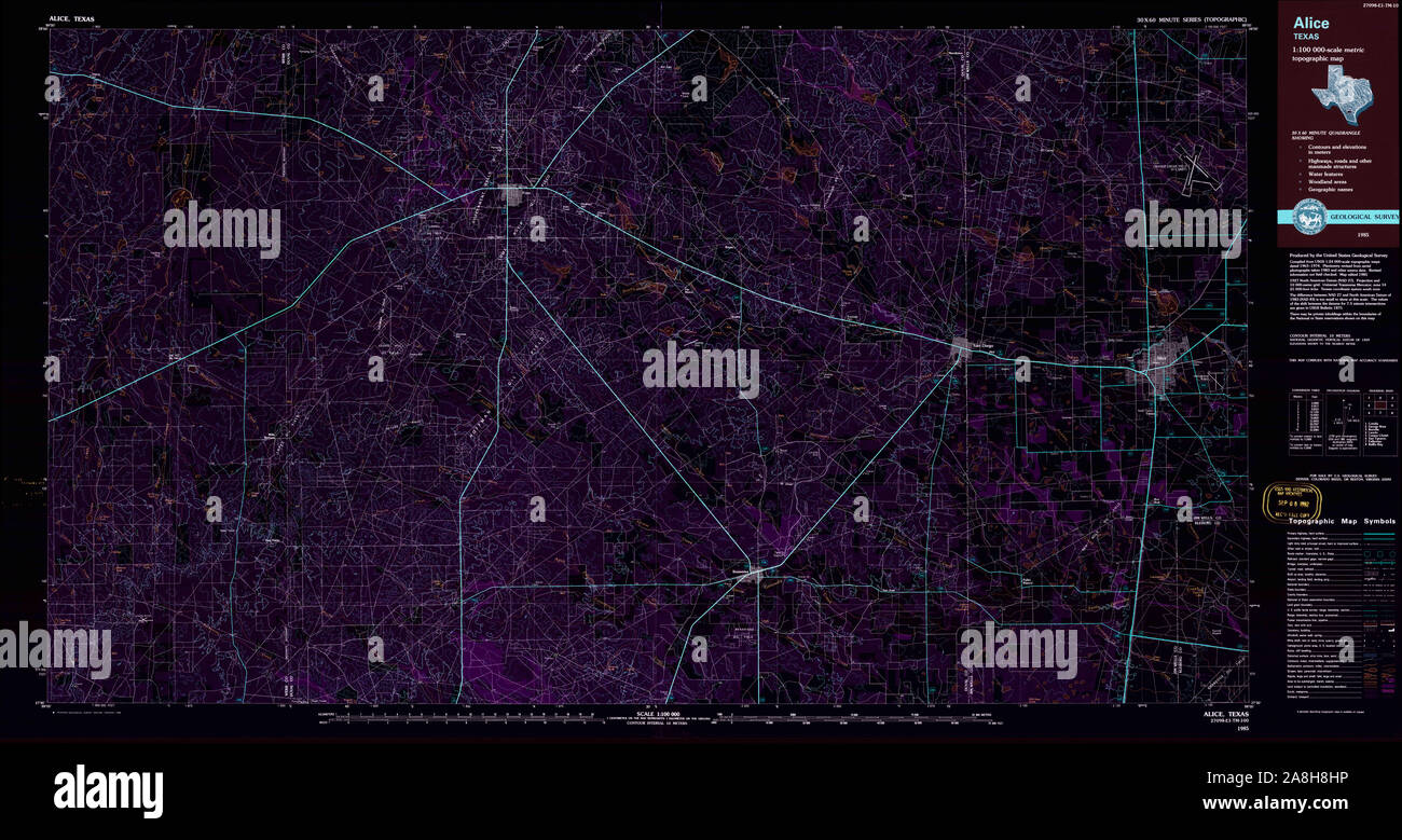 Map of alice texas hi-res stock photography and images - Alamy