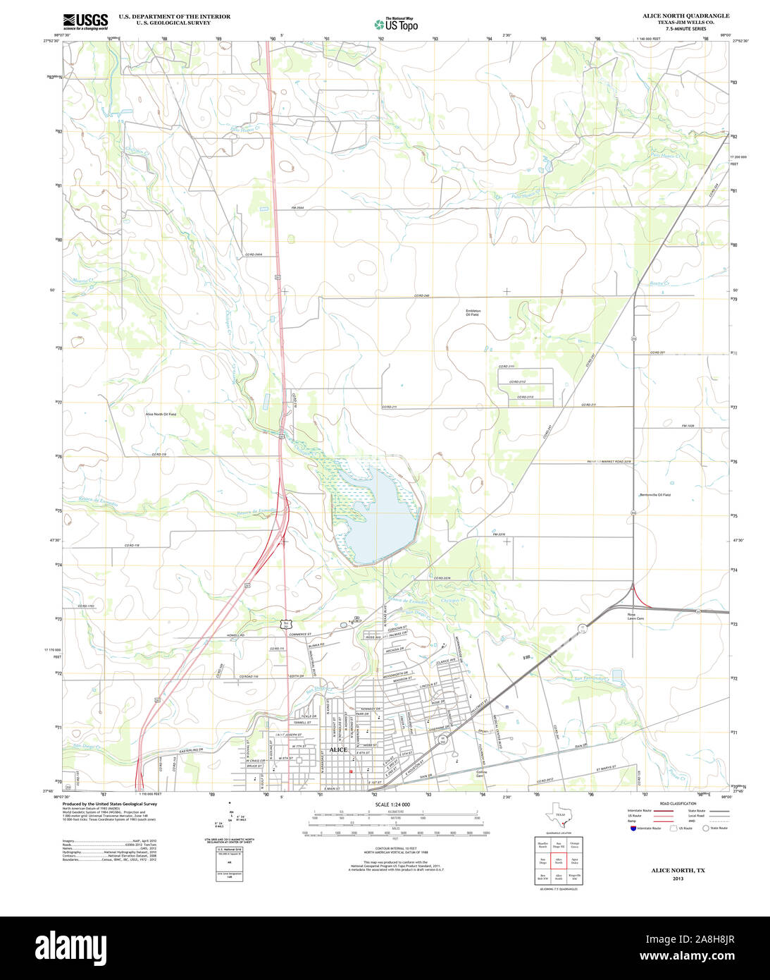 Map of alice texas hi-res stock photography and images - Alamy