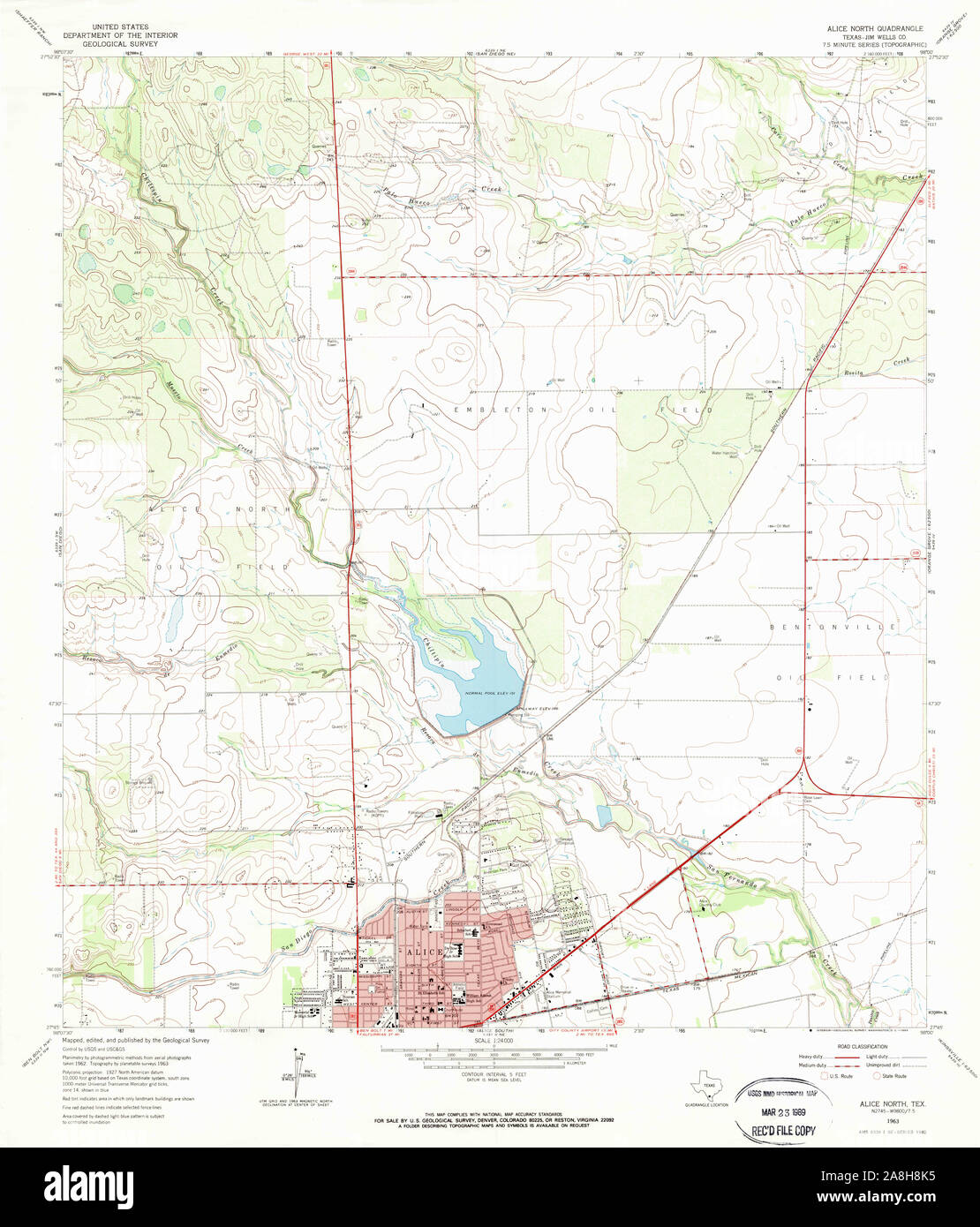 Map of alice texas hi-res stock photography and images - Alamy