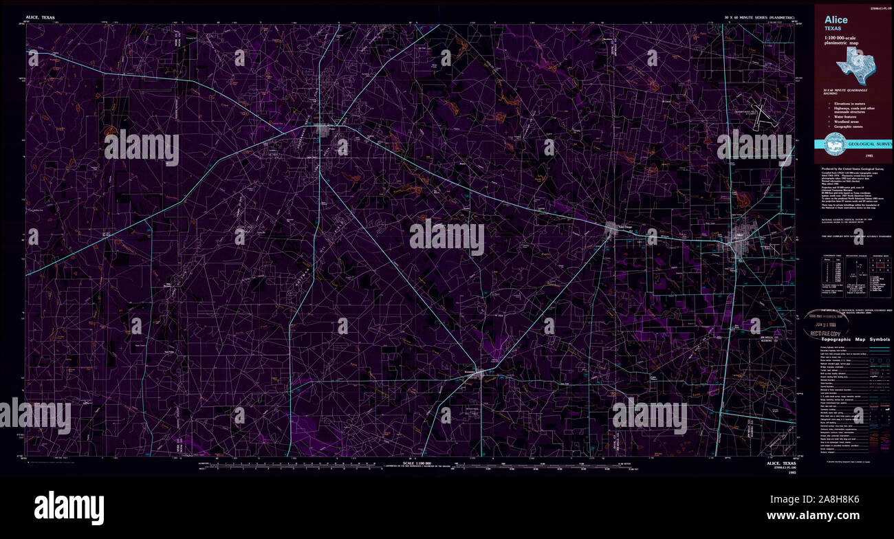 Map of alice texas hi-res stock photography and images - Alamy