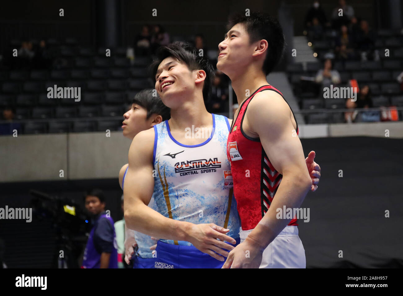 Takasaki Arena, Gunma, Japan. 8th Nov, 2019. (L to R) Kazuma Kaya ...