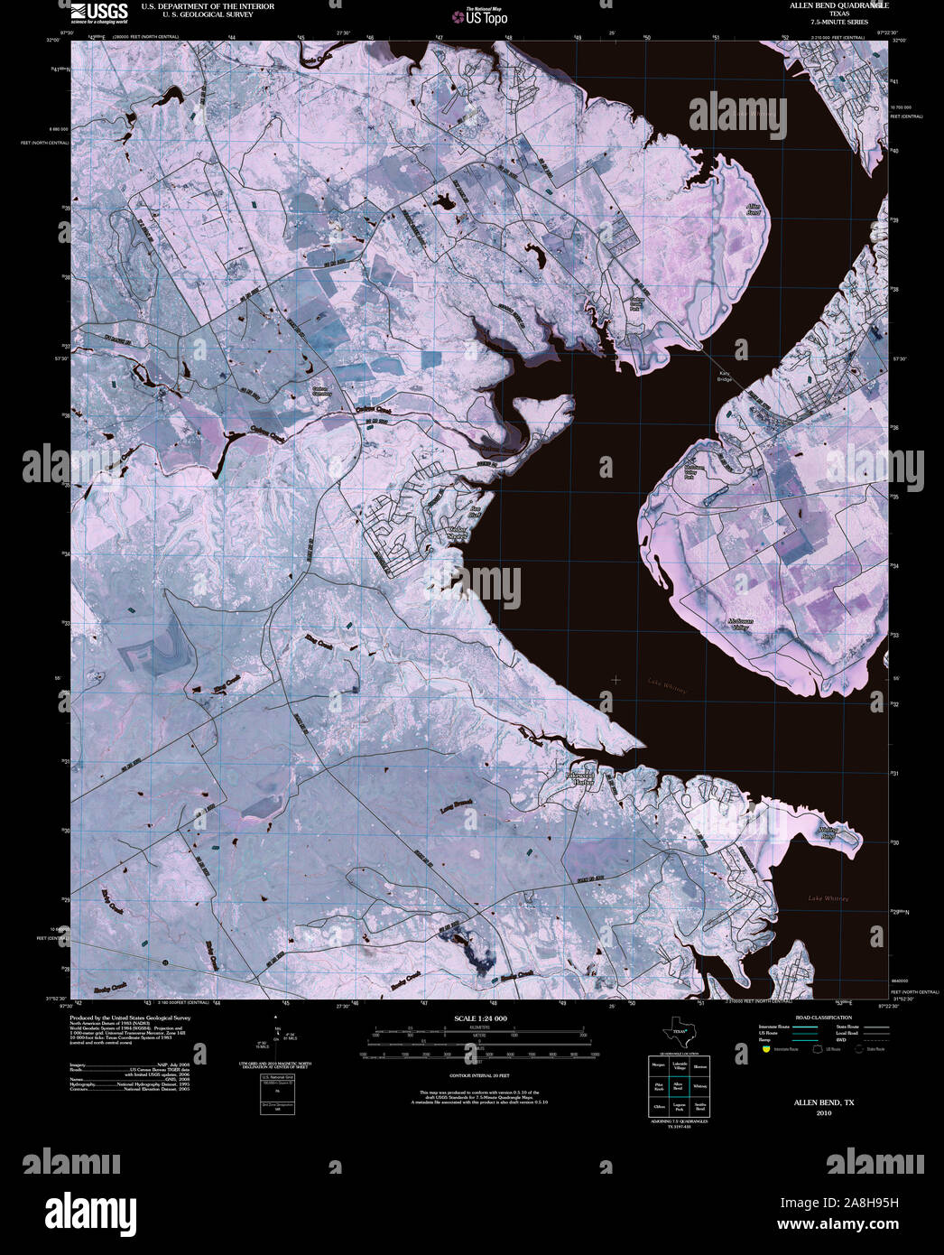 Allen texas map hi-res stock photography and images - Alamy