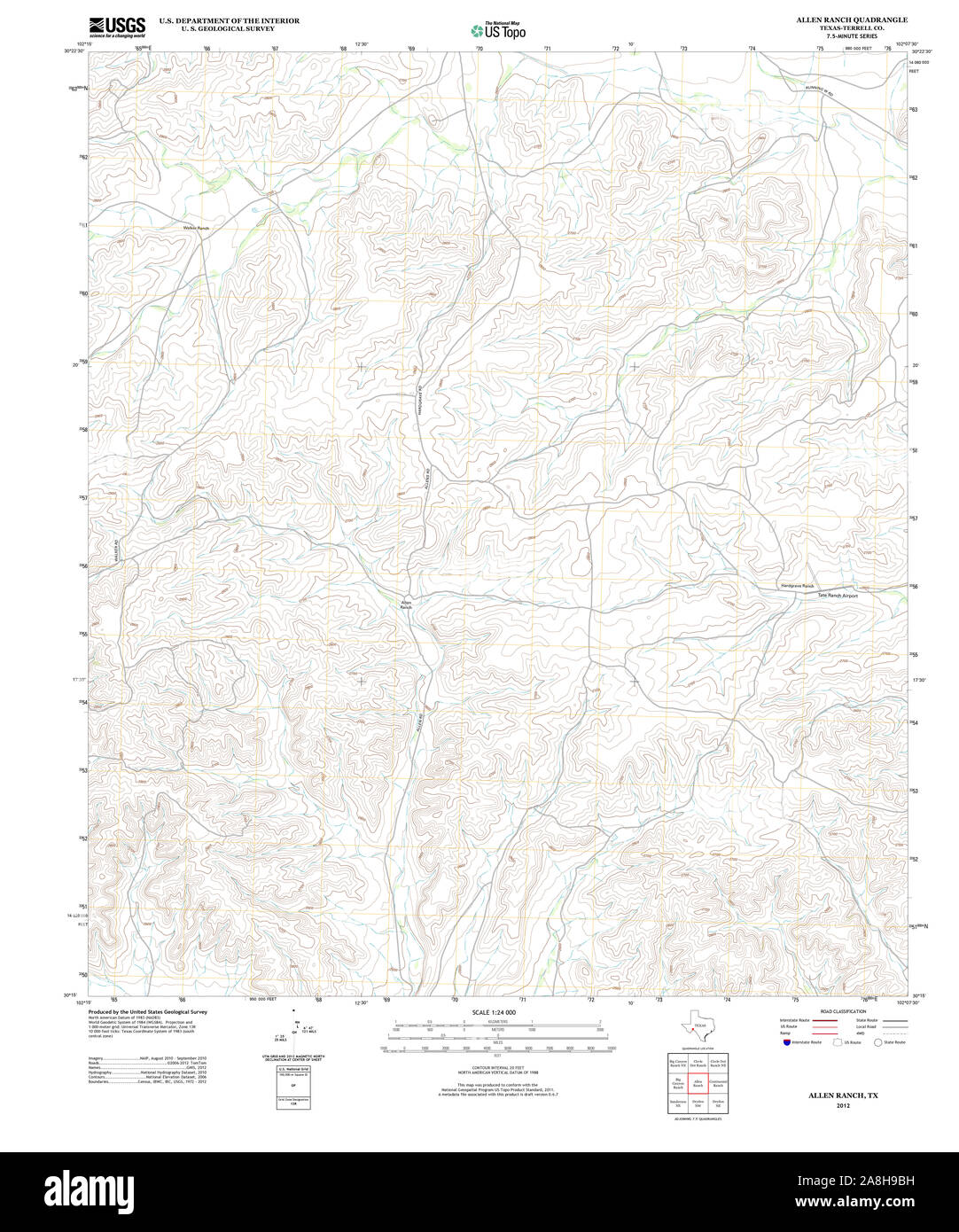 Allen texas map hi-res stock photography and images - Alamy