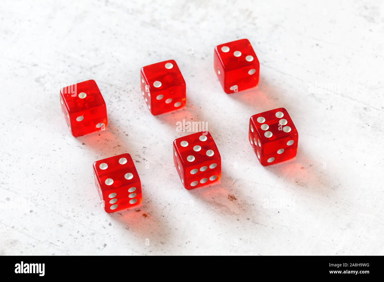 White dice showing number one hi-res stock photography and images - Alamy