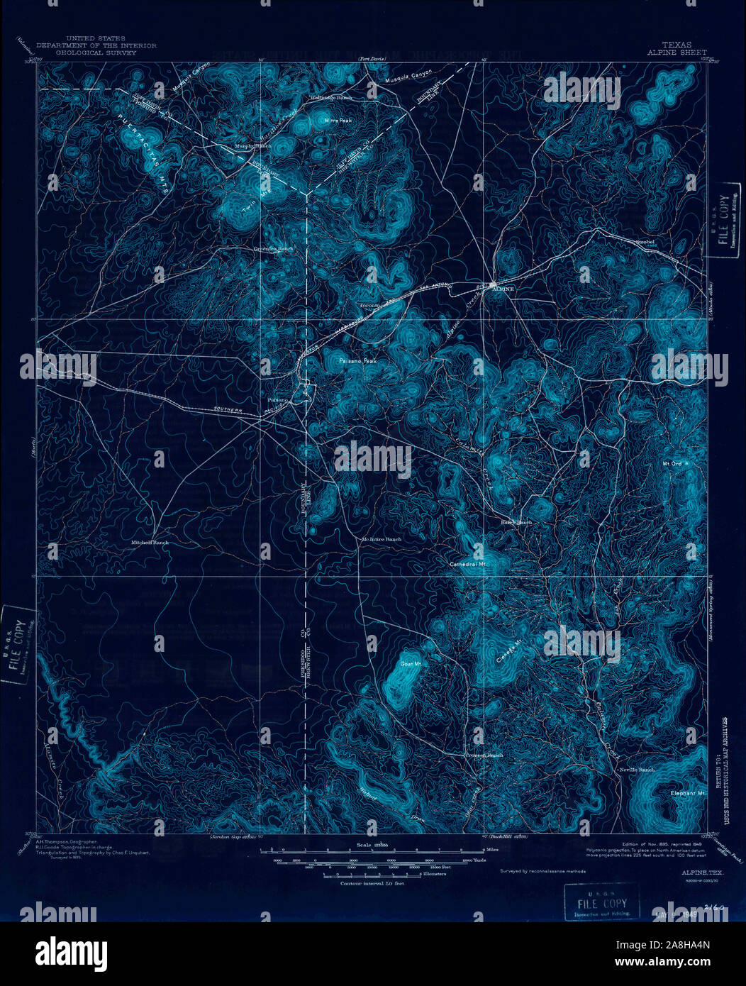 Map of alpine texas hi-res stock photography and images - Alamy