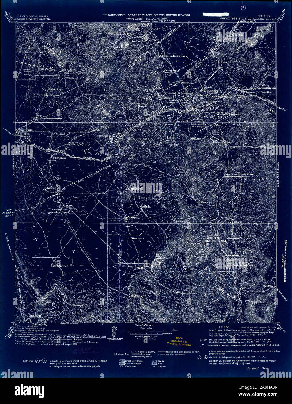 Map of alpine texas hi-res stock photography and images - Alamy