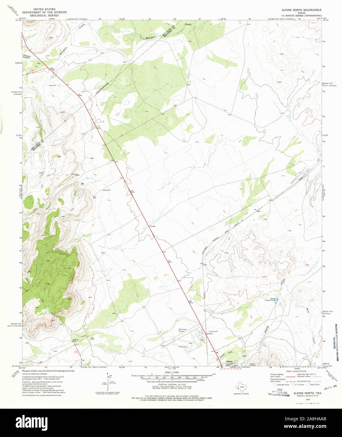 Map of alpine texas hi-res stock photography and images - Alamy