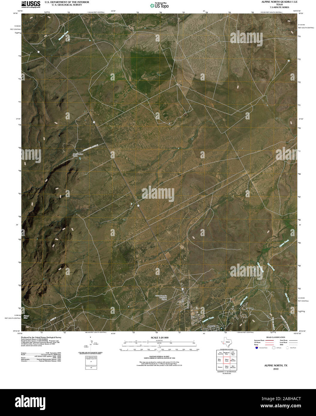 Map of alpine texas hi-res stock photography and images - Alamy