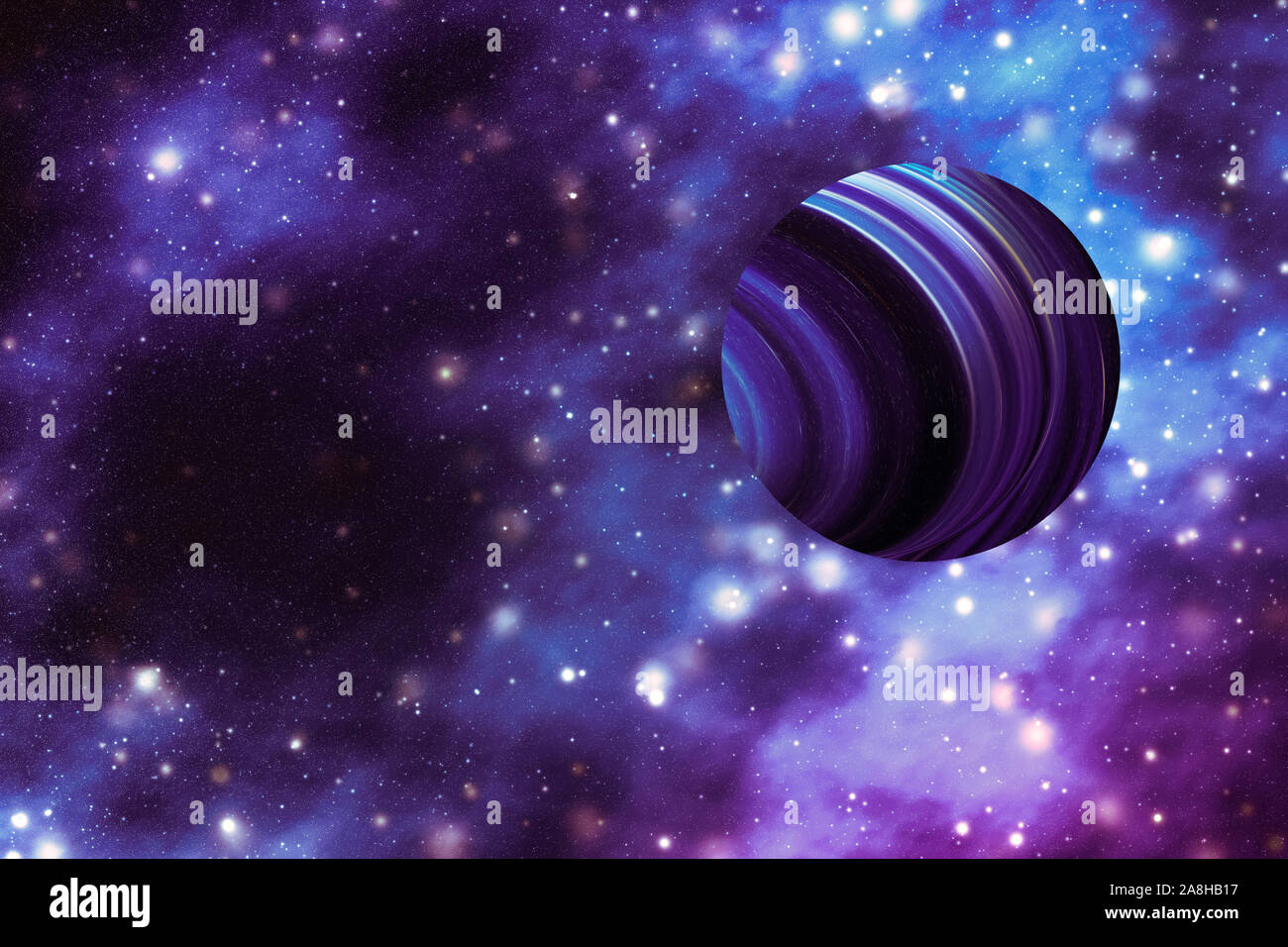 Discovery in astronomy, cosmic abstract and future technology concept ...