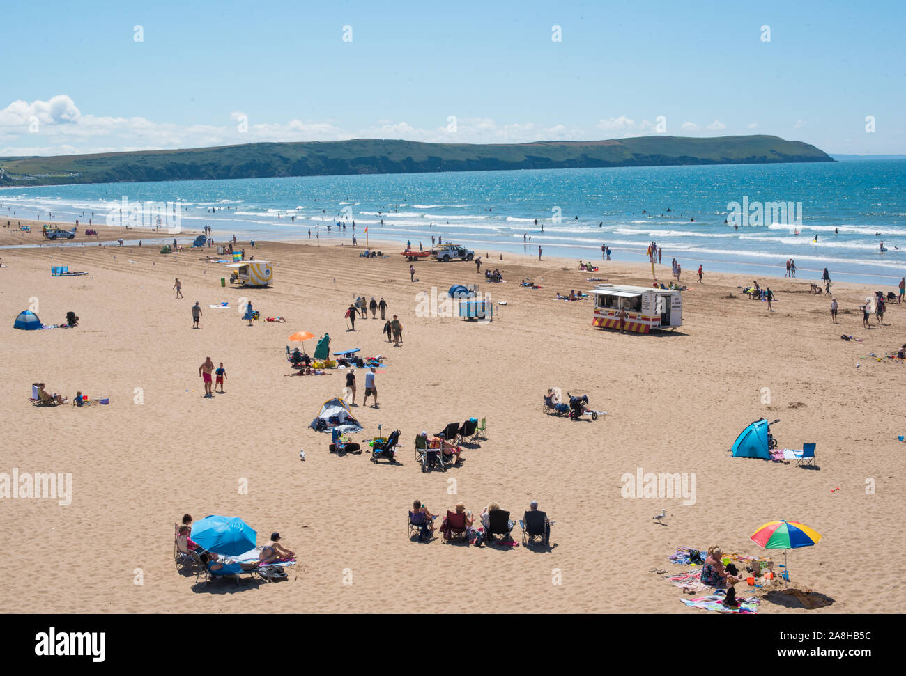 Woolacombe Sands beach, North Devon UK Stock Photo - Alamy