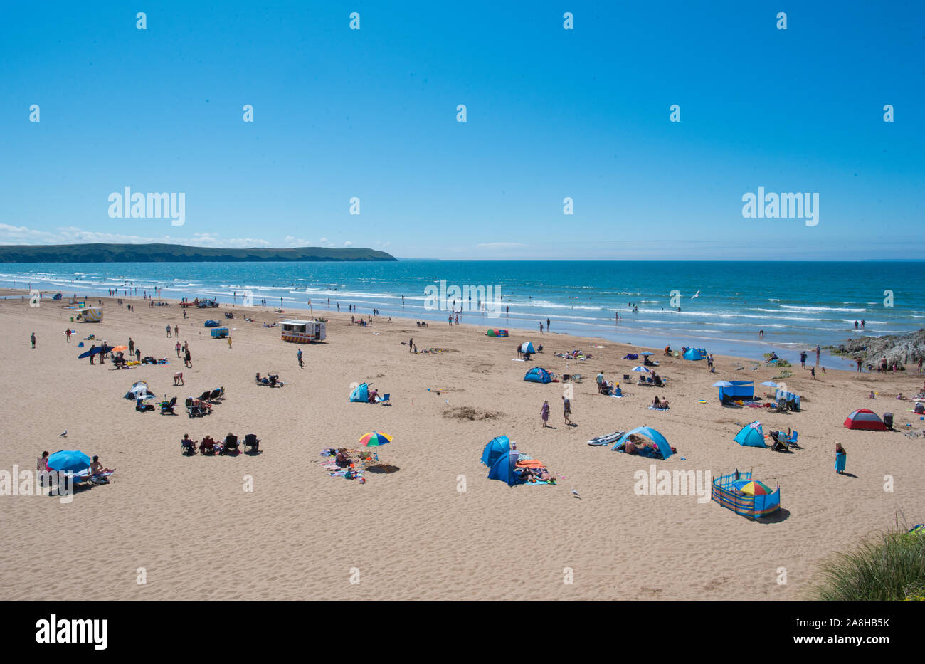 Woolacombe Sands beach, North Devon UK Stock Photo - Alamy