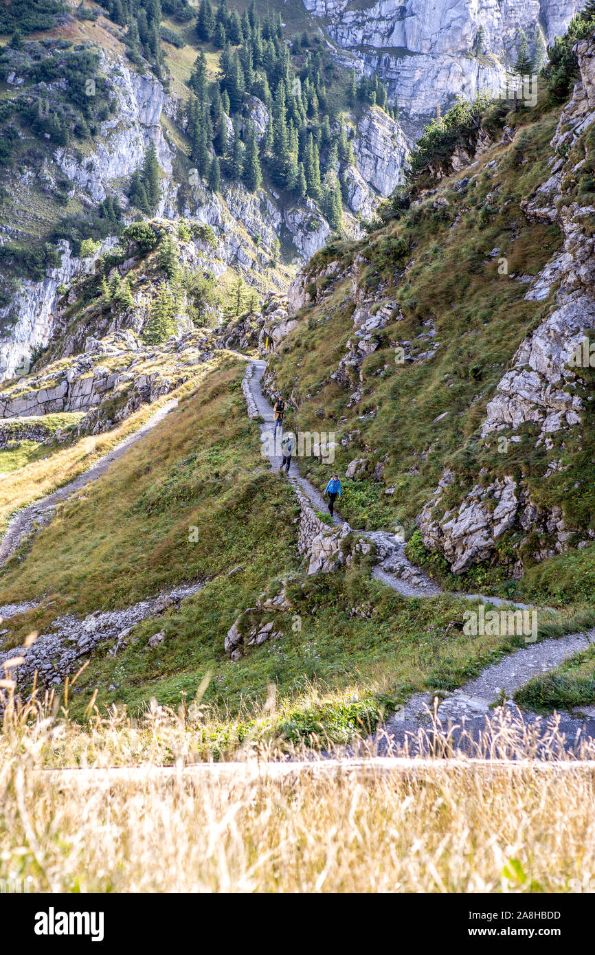 View from Wendelstein mountain. Bayrischzell. Bavaria, Germany. Alps ...