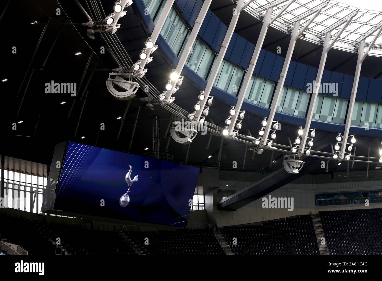 A general view of the stadium ahead of the Premier League match at ...