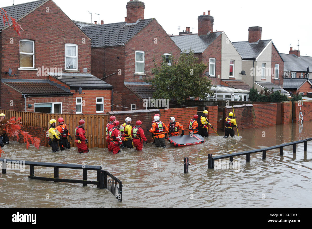 Fire and rescue services evacuate a disabled man from his home after ...