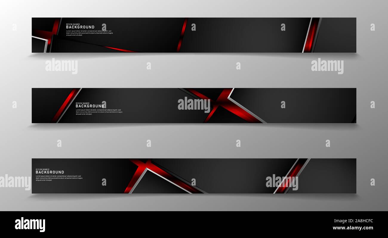 Collection of rectangular banners. Geometric shapes background ...