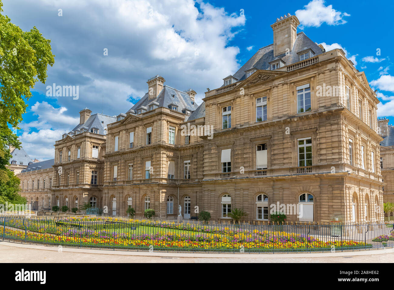 Paris, the Senate in the Luxembourg garden, french institution ...