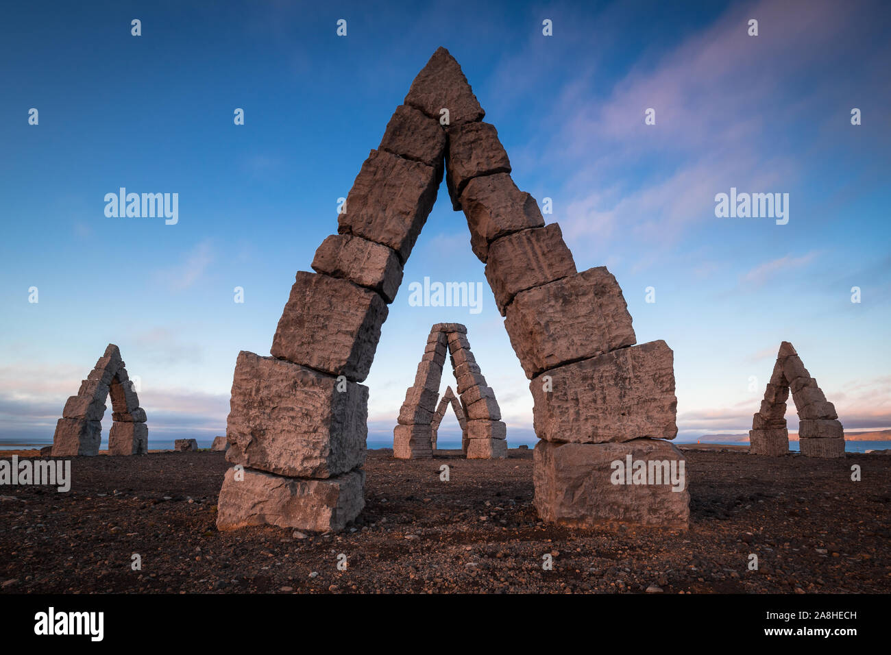 The Arcic Henge - Iceland Stock Photo - Alamy