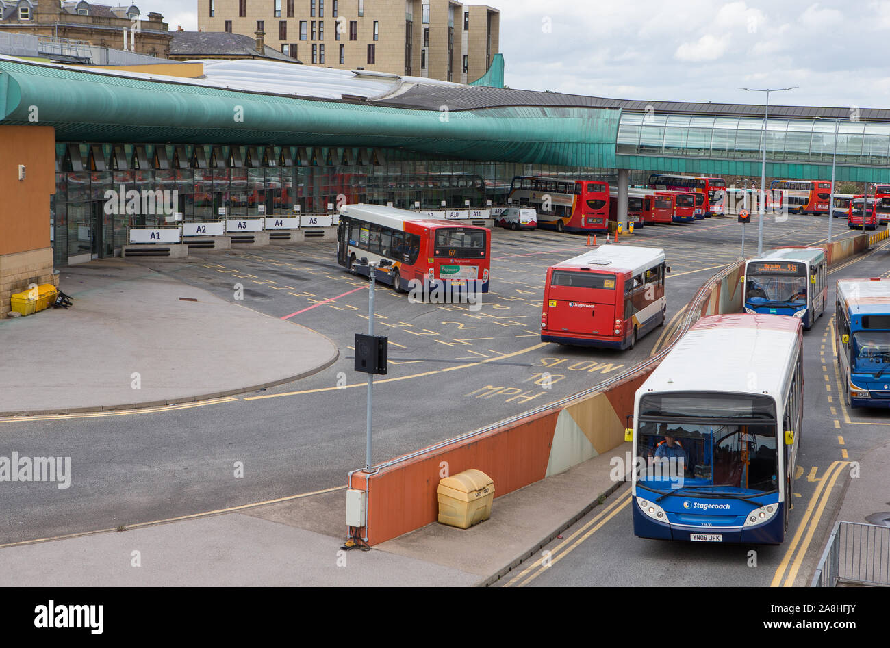 Barnsley interchange bus station General View GV, South Yorkshire ...
