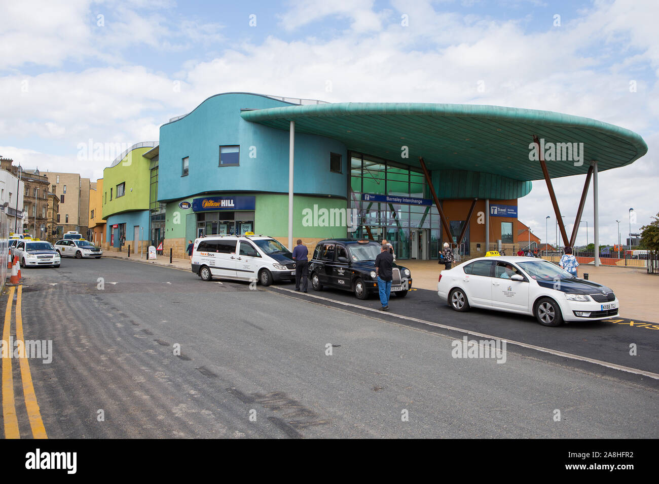 Barnsley interchange bus station General View GV, South Yorkshire ...