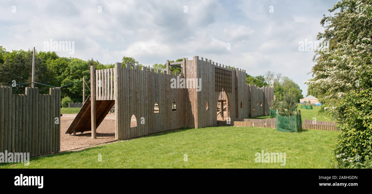 The children's park located at Hylands Park in Chelmsford, Essex, a ...