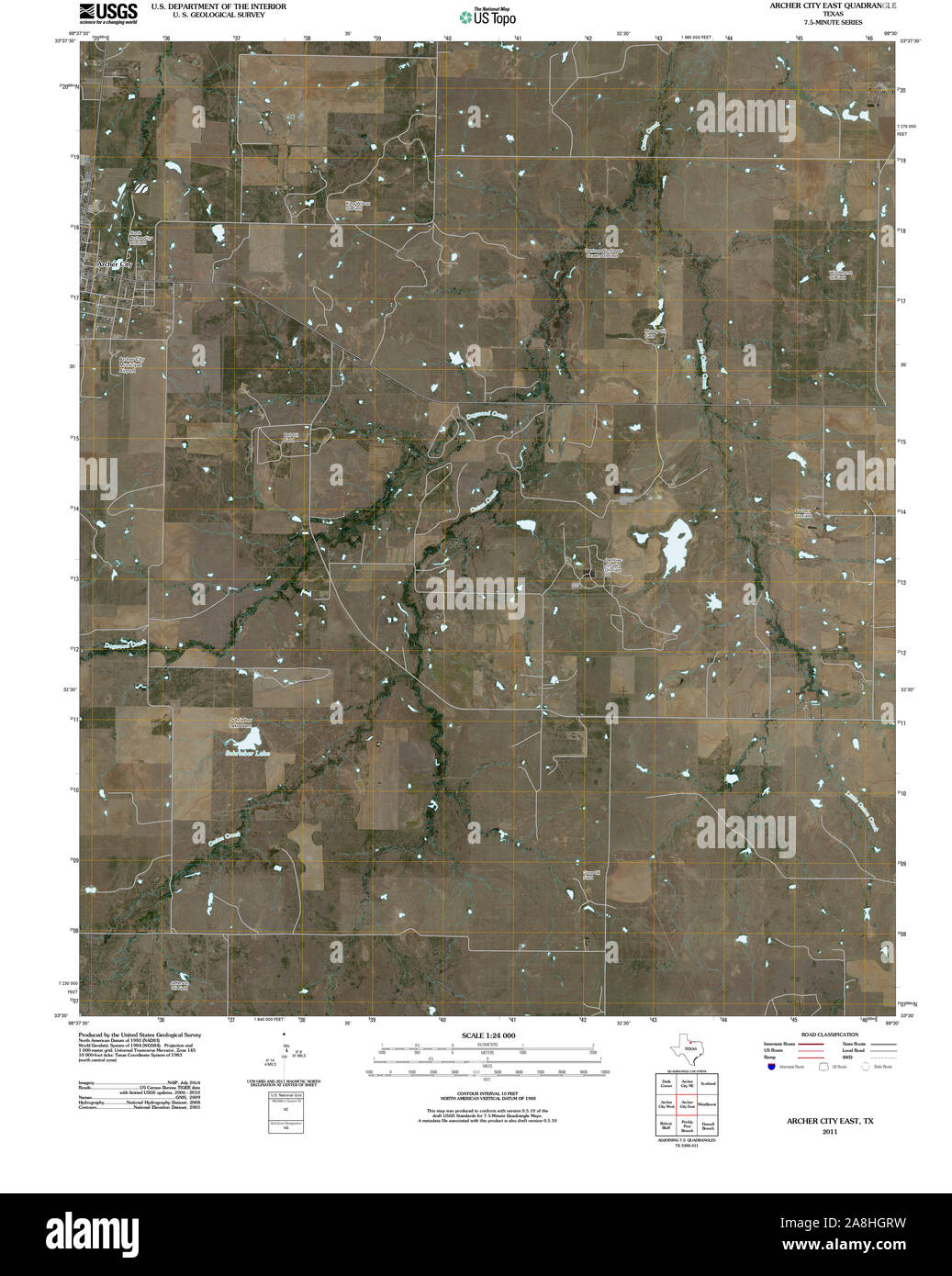 Archer texas map hi-res stock photography and images - Alamy