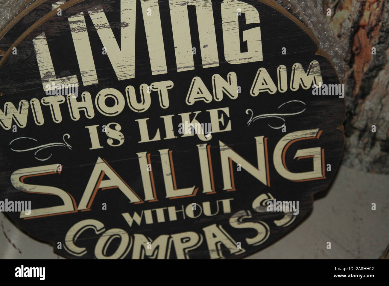 Painted black white sign hi-res stock photography and images - Alamy