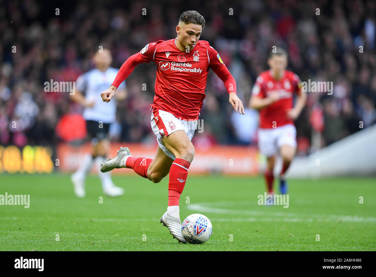 NOTTINGHAM, ENGLAND - NOVEMBER 9TH Matty Cash (11) of Nottingham Forest ...