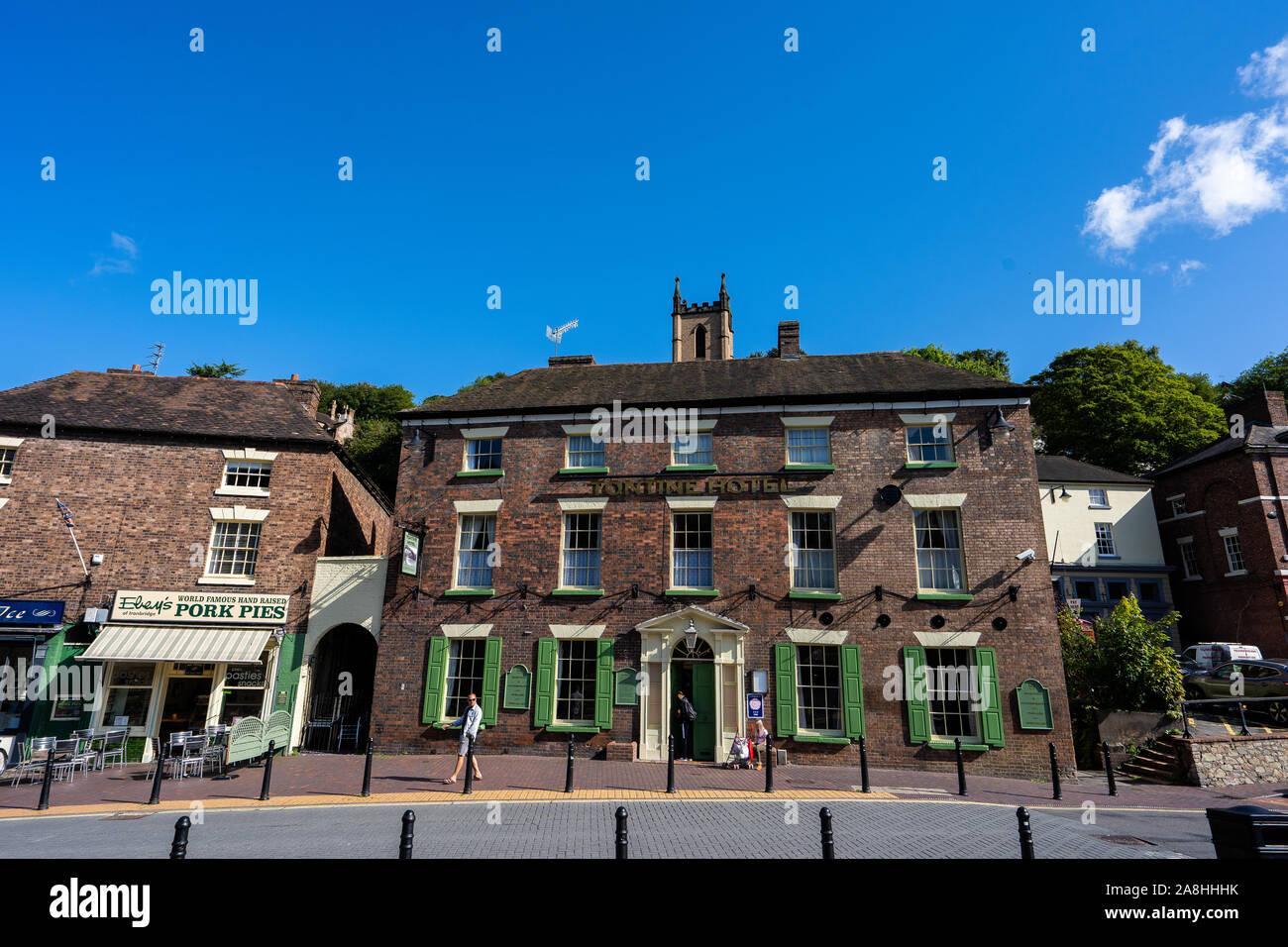 The beautiful Tontine hotel located opposite the famous Ironbridge and ...