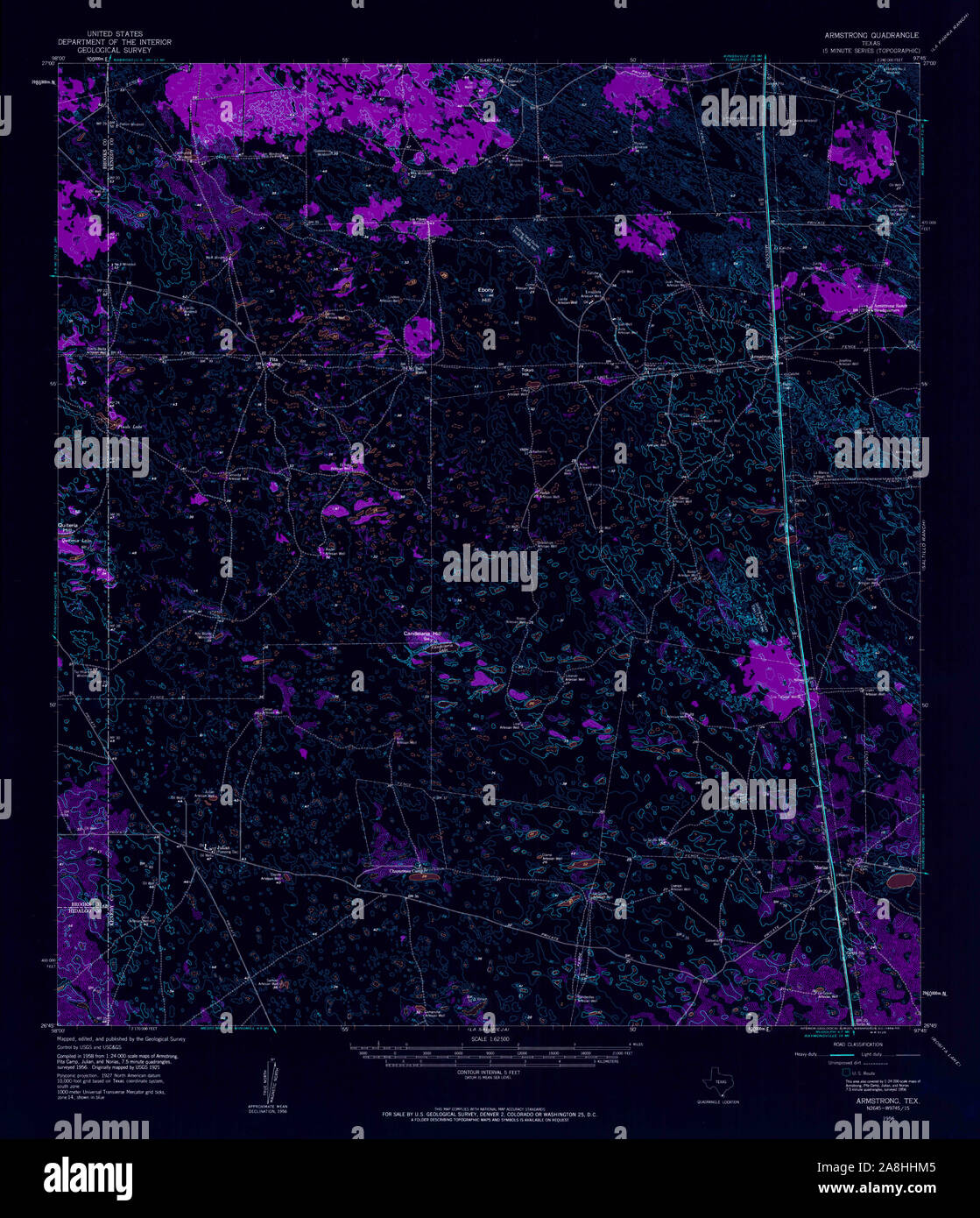 Armstrong texas map hi-res stock photography and images - Alamy