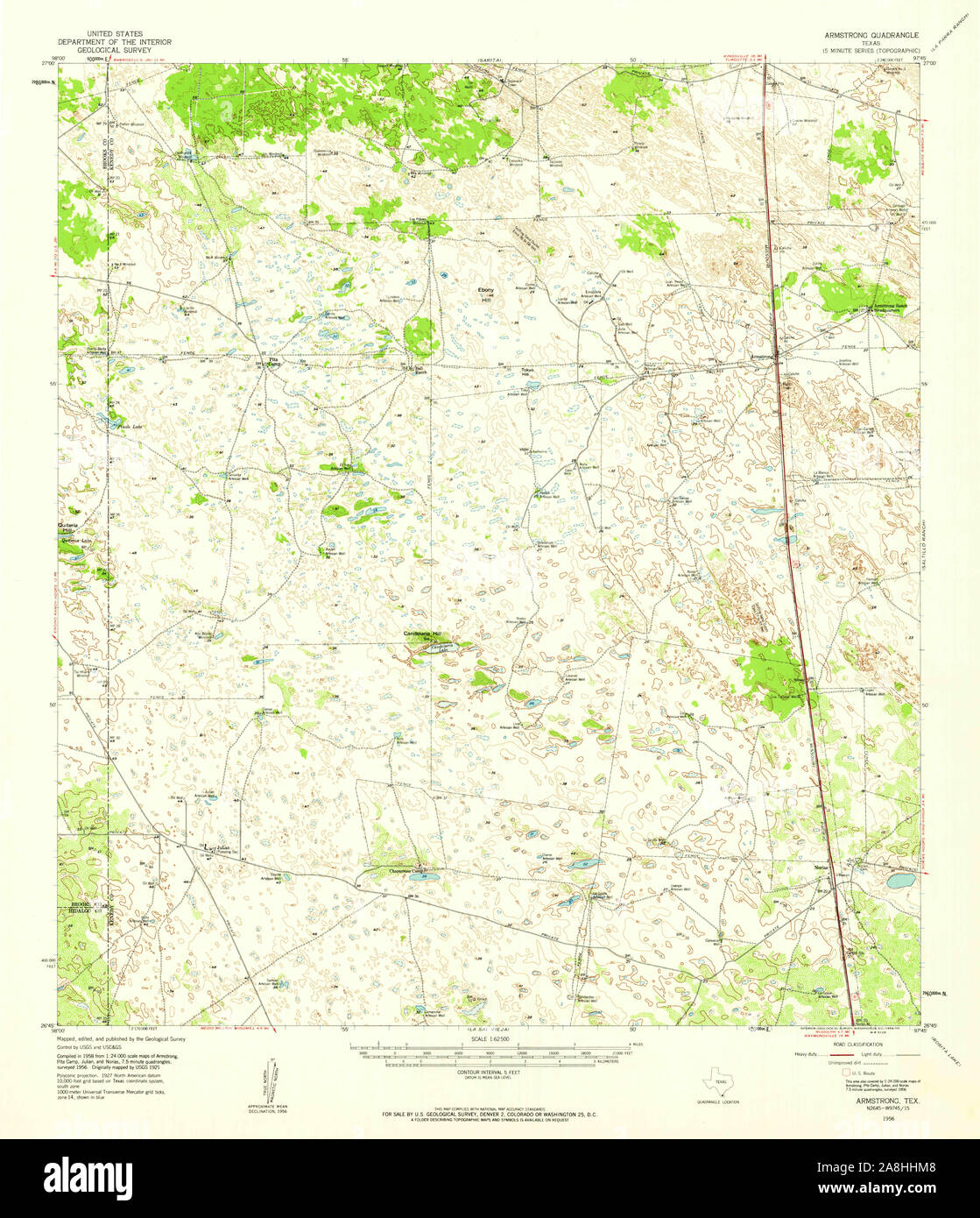 Armstrong texas map hi-res stock photography and images - Alamy