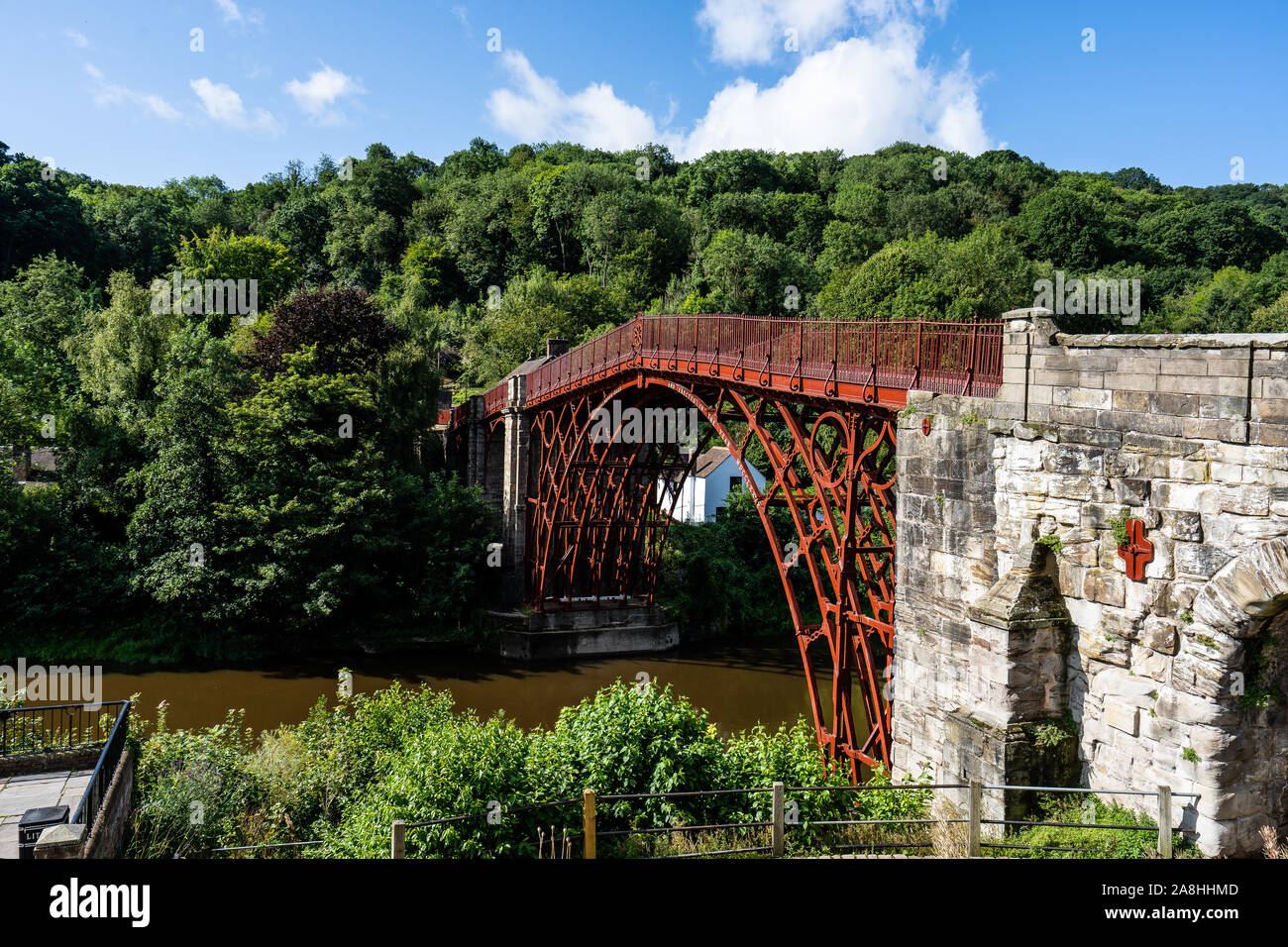 Views of the amazing Ironbridge, Iron bridge in Telford Shropshire ...