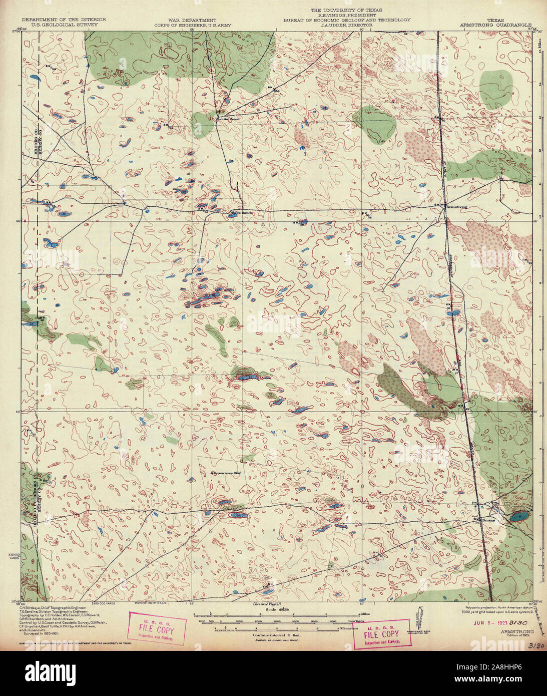 Armstrong texas map hi-res stock photography and images - Alamy