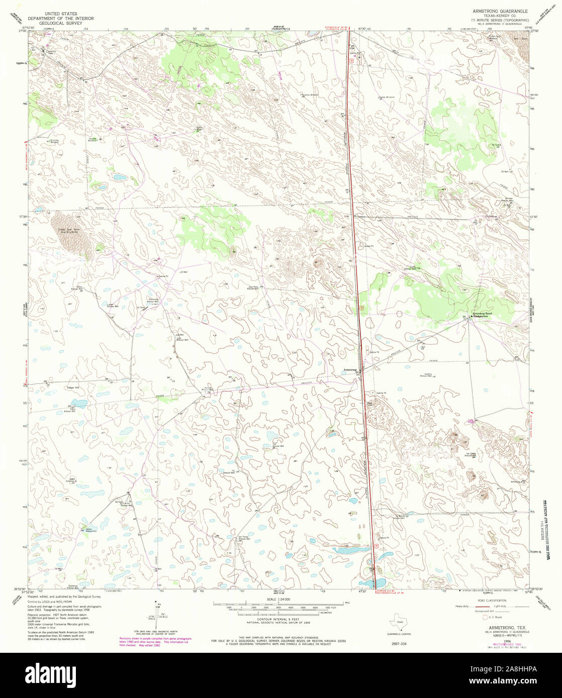 Armstrong texas map hi-res stock photography and images - Alamy