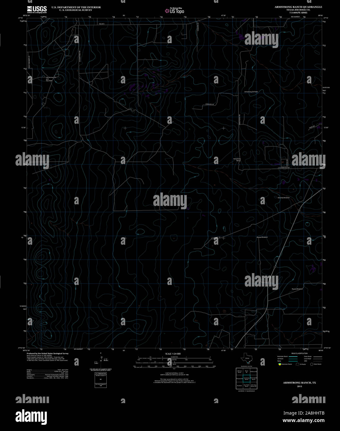 Armstrong texas map hi-res stock photography and images - Alamy