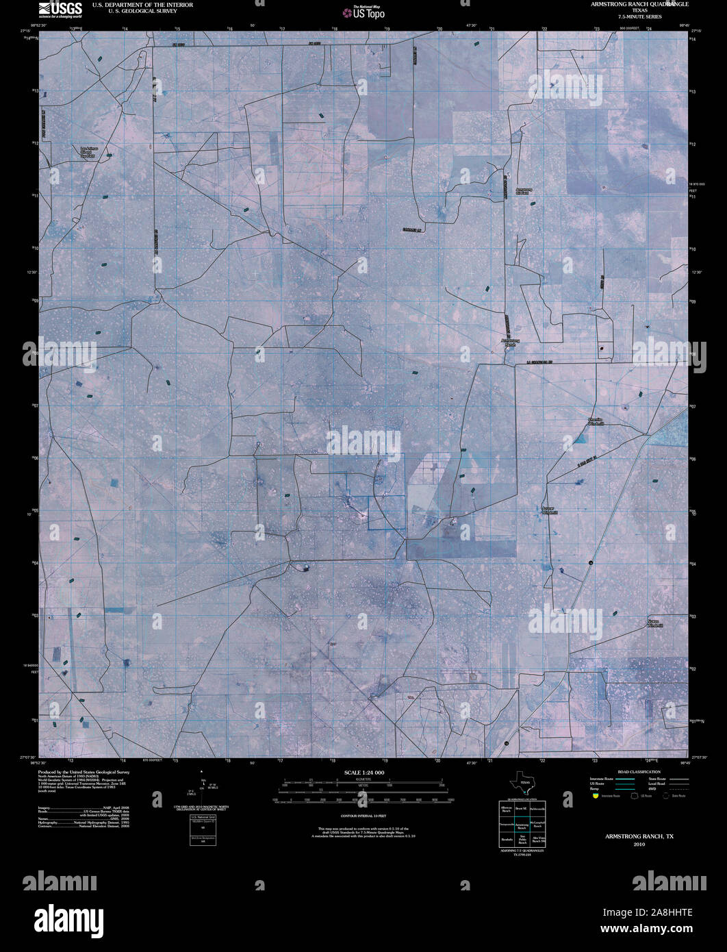 Armstrong texas map hi-res stock photography and images - Alamy