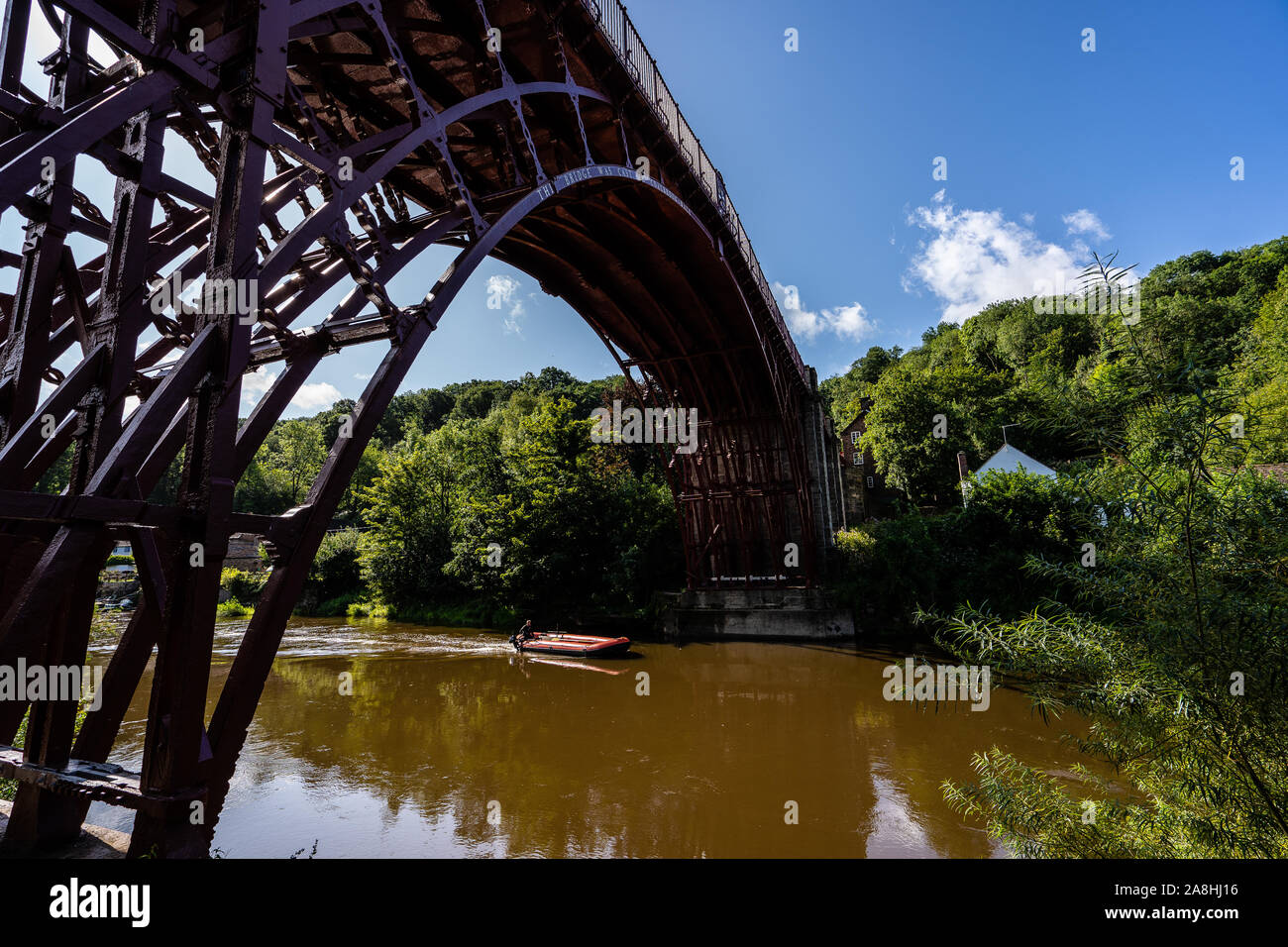 Views of the amazing Ironbridge, Iron bridge in Telford Shropshire ...